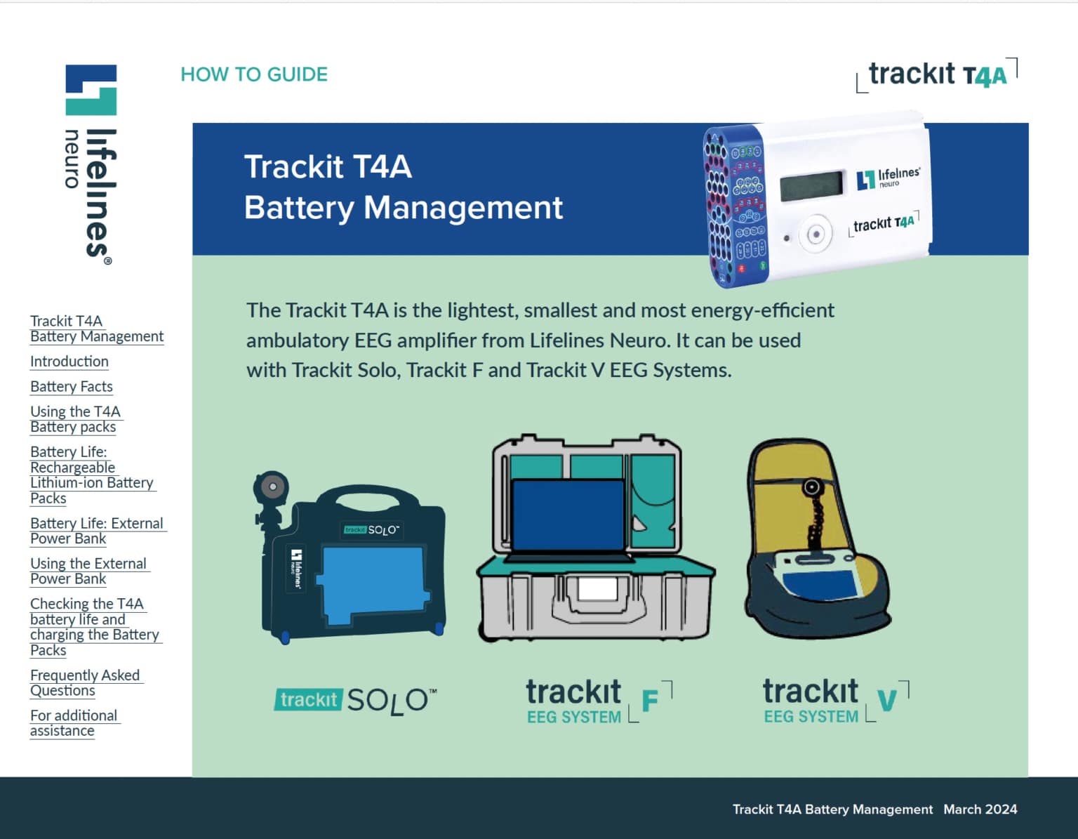 T4A Battery Management - Lifelines Neuro